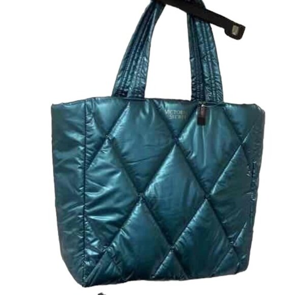 Victoria's Secret | Bags | Victorias Secret Blue Quilted Shoulderbag ...